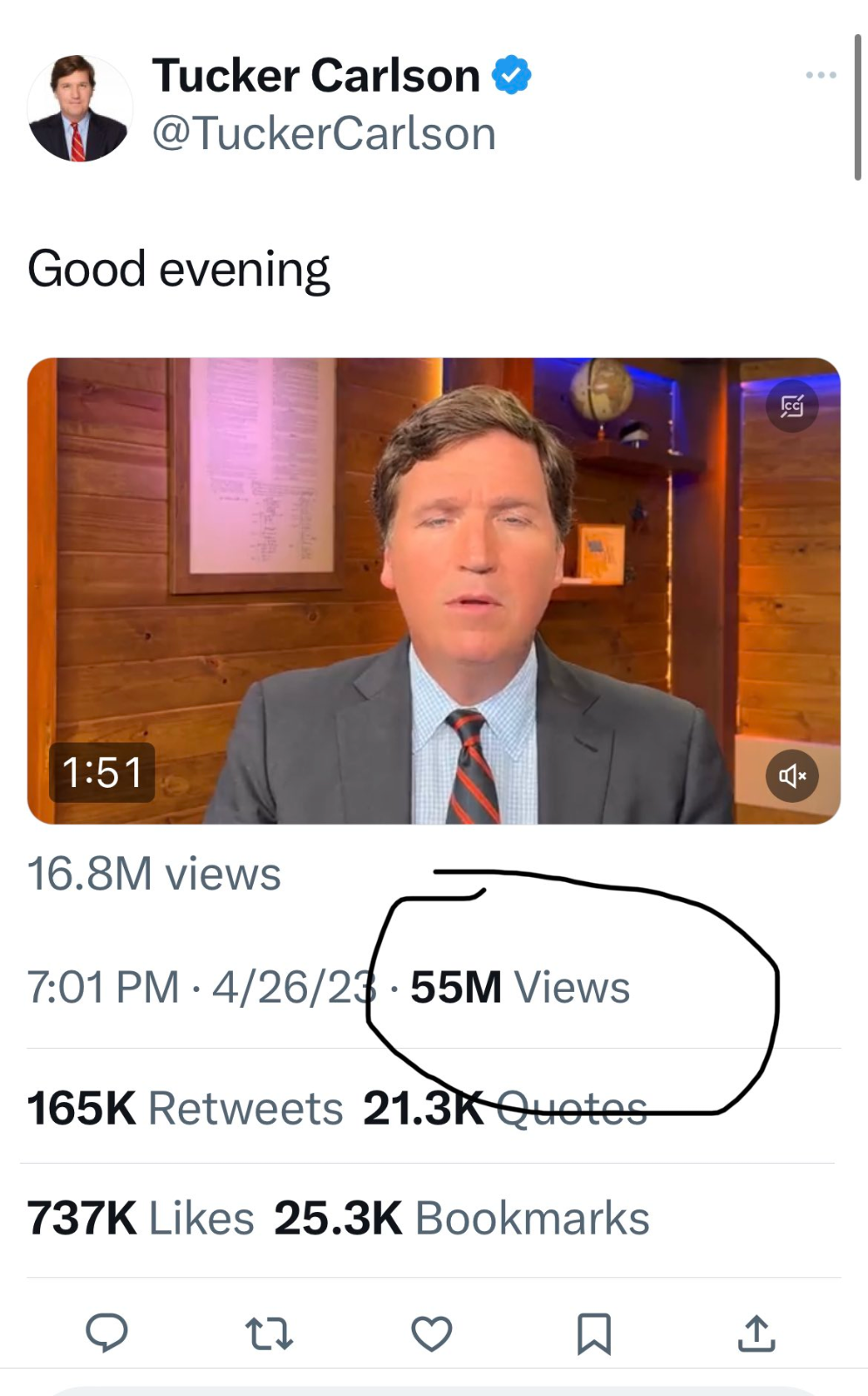 Sounds like Tucker Carlson was nothing more than an obnoxious prima ...