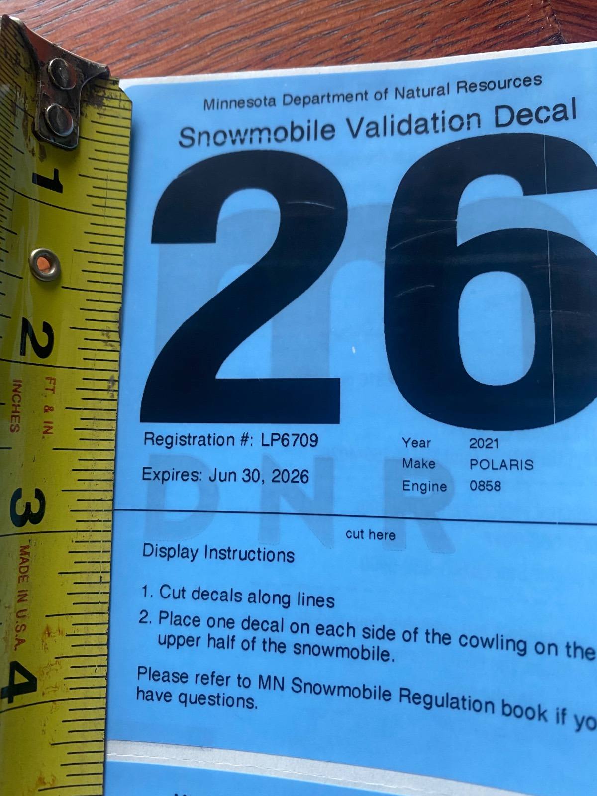 New registration for MN - Minnesota - FreedomSledder.com