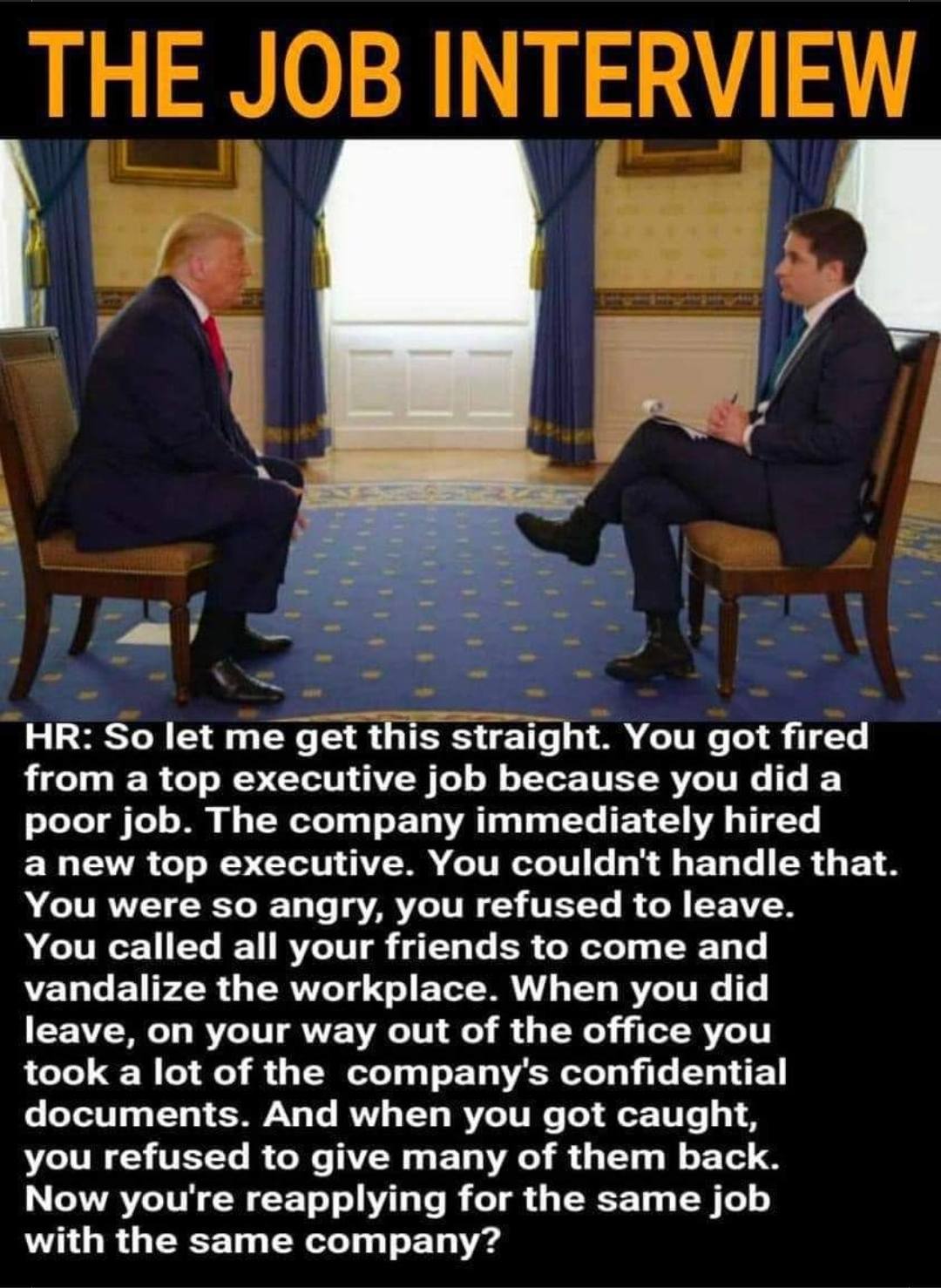 The Job Interview - Current Events - FreedomSledder.com