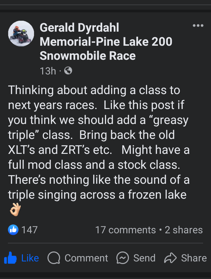 racing with greasy triples? - HCS General Forum - FreedomSledder.com