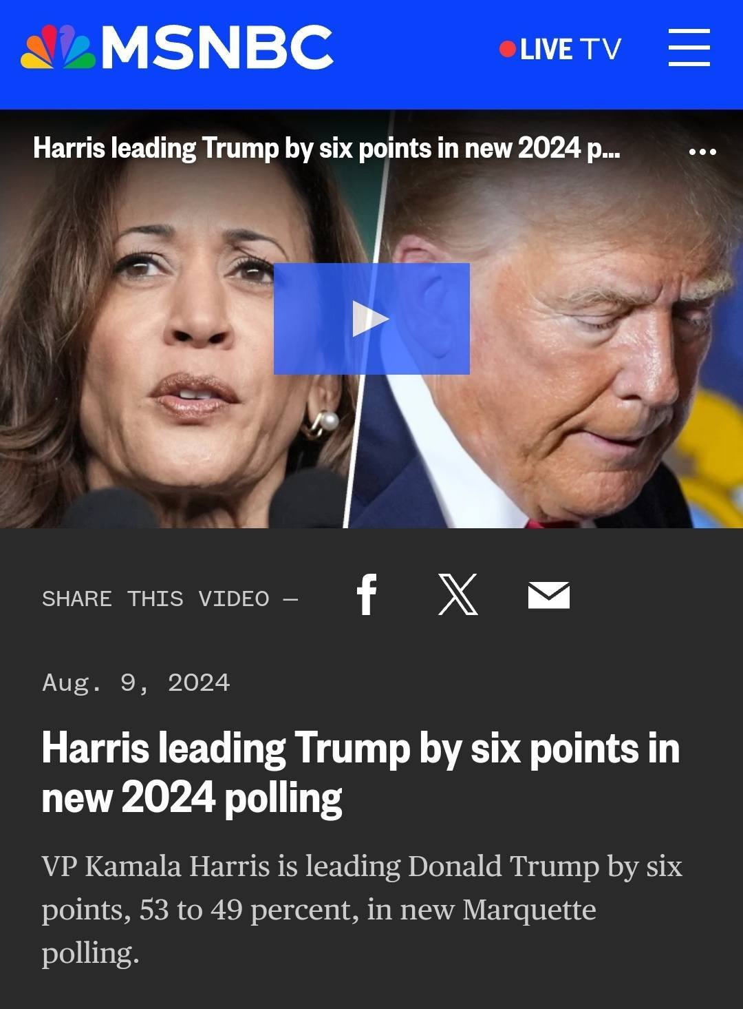 Kamala Harris Takes Eight-Point Lead Over Donald Trump in New Poll ...